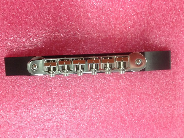 Gretsch Adjusto-Matic Bridge Assembly, Ebony And Nickel, | Reverb