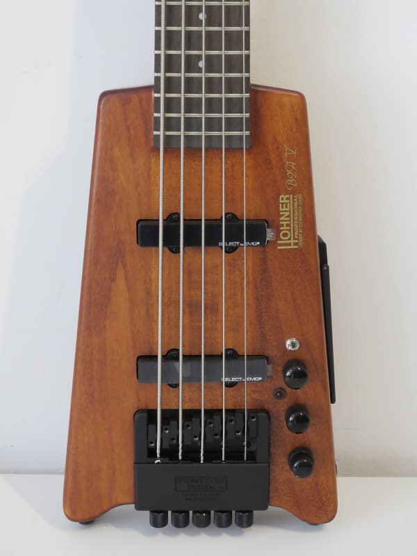 Hohner B2A V Active 5 String Headless Bass Guitar, Natural in | Reverb