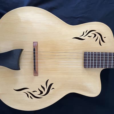 Handmade Nylon String Acoustic Archtop Jazz Guitar - French | Reverb