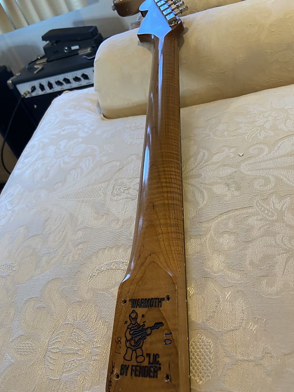 Warmoth fatback neck roasted flame maple | Reverb