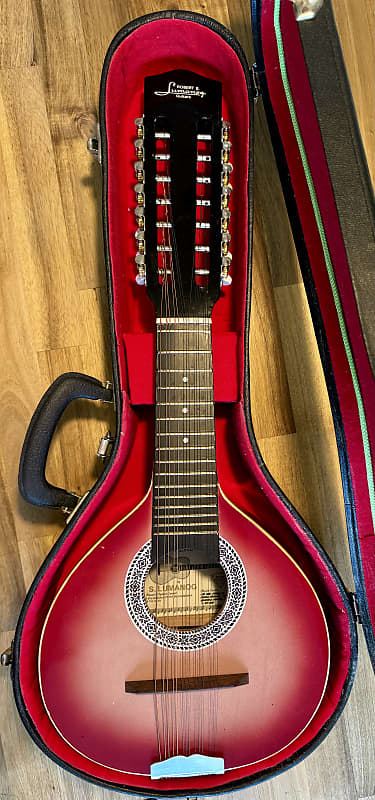 Lumanog Bandurria 1970s 14-String folk guitar with hard case | Reverb