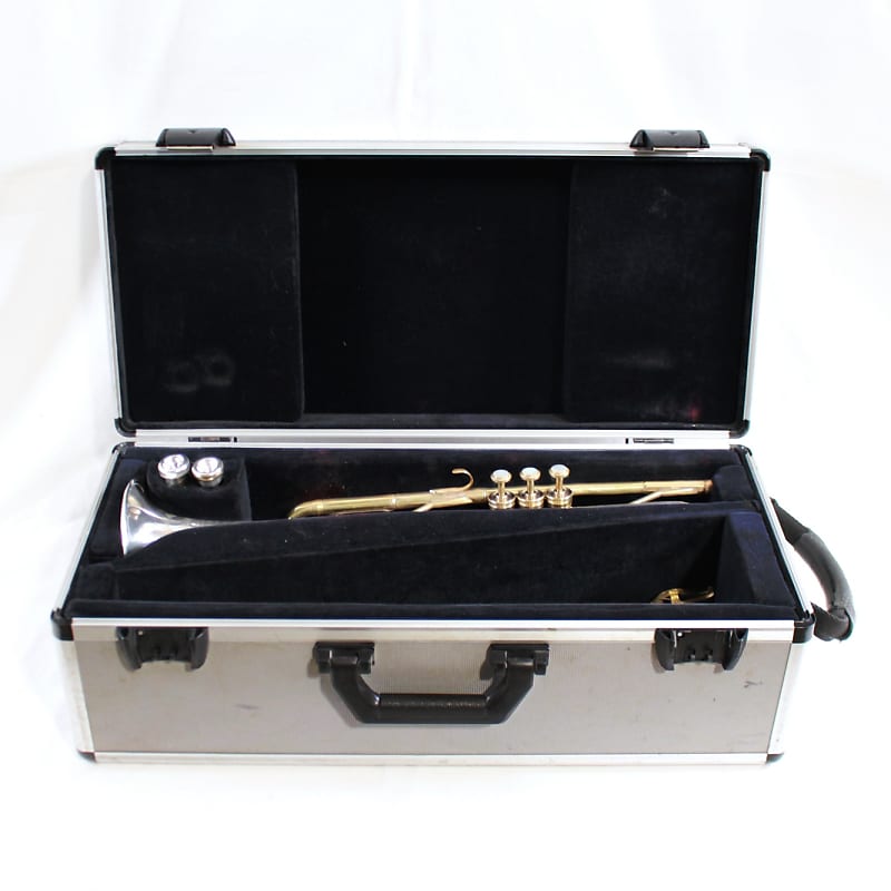 1938 King Silvertone A, Bb, C Silver Bell Trumpet w/ Jakob | Reverb