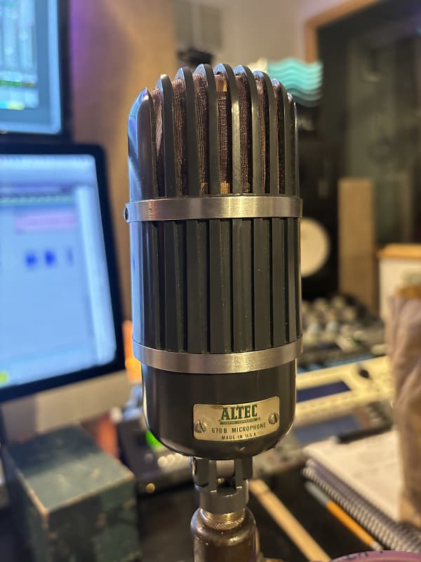Mint Altec 670B vintage ribbon “birdcage” mic with original | Reverb