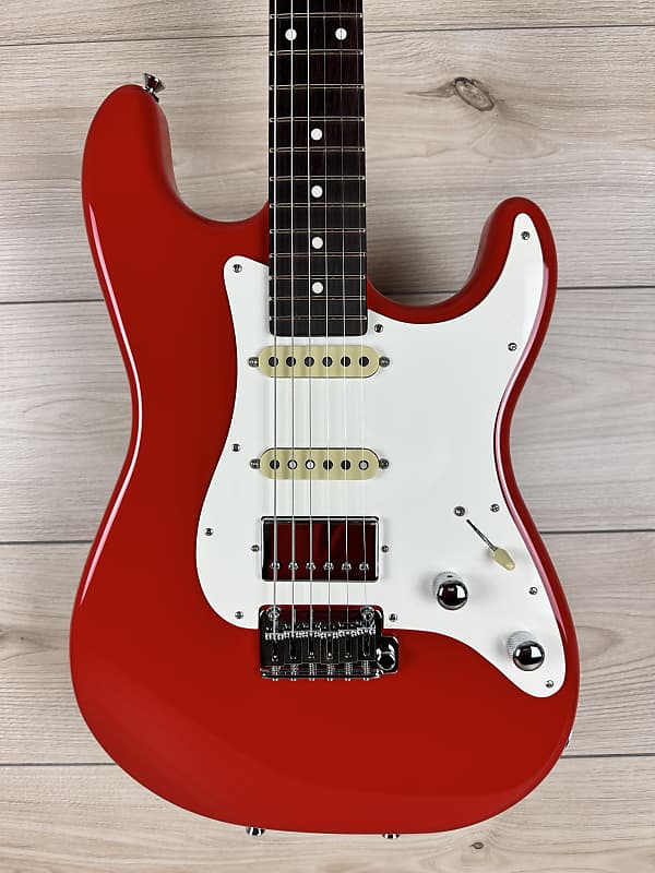 Schecter USA Custom Shop Traditional HSS - Vintage red | Reverb