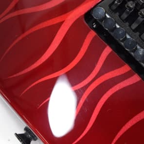 Jackson DK2 Dinky Japan Red Ghost Flames | Reverb