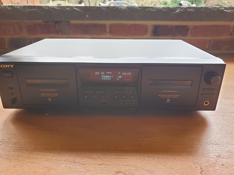 Sony TC-WE475 dual cassette deck Dolby B and C 1990s - Black | Reverb