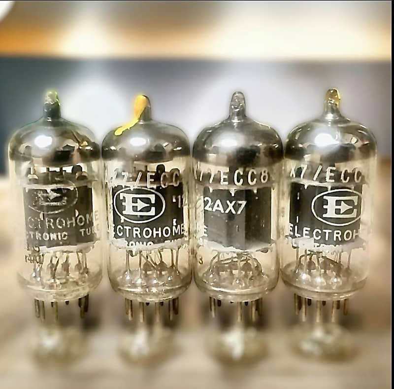 Matched Quad of Philips / Amperex 12AX7 / ECC83 1963-1964 | Reverb