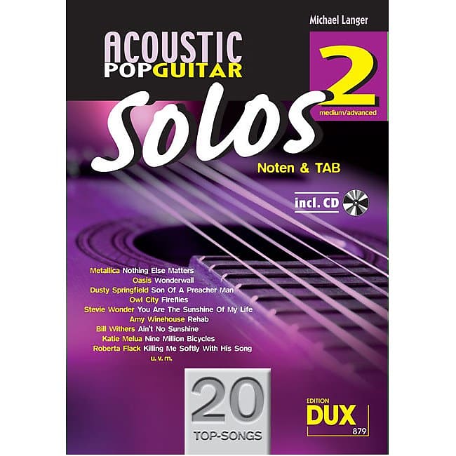 ANCORA Acoustic Pop Guitar Solos 2 /CD, M. Langer Noten und | Reverb