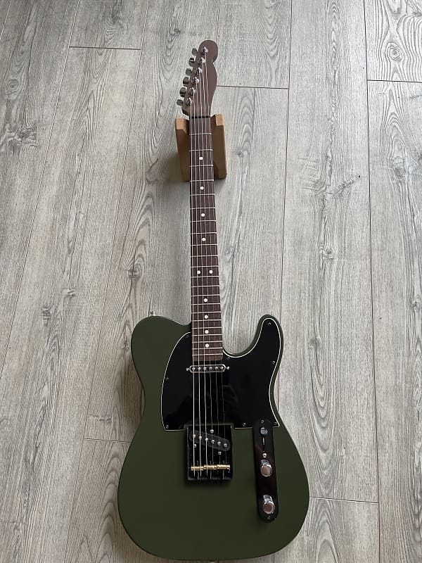 Home build Telecaster type parts build 2021 - Flat green | Reverb
