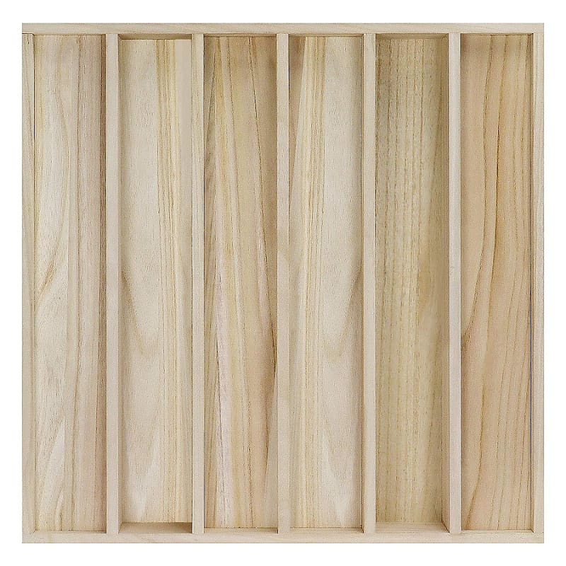 Wood Sound Diffuser - 24 X 24 X 2.8 Inches Thick Acoustic | Reverb