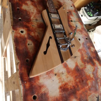 Timo - Handmade, custom semi-acoustic EXPLORER. | Reverb