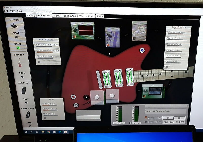 Gibson Firebird X FBX & Les Paul X LPX Software for Windows | Reverb