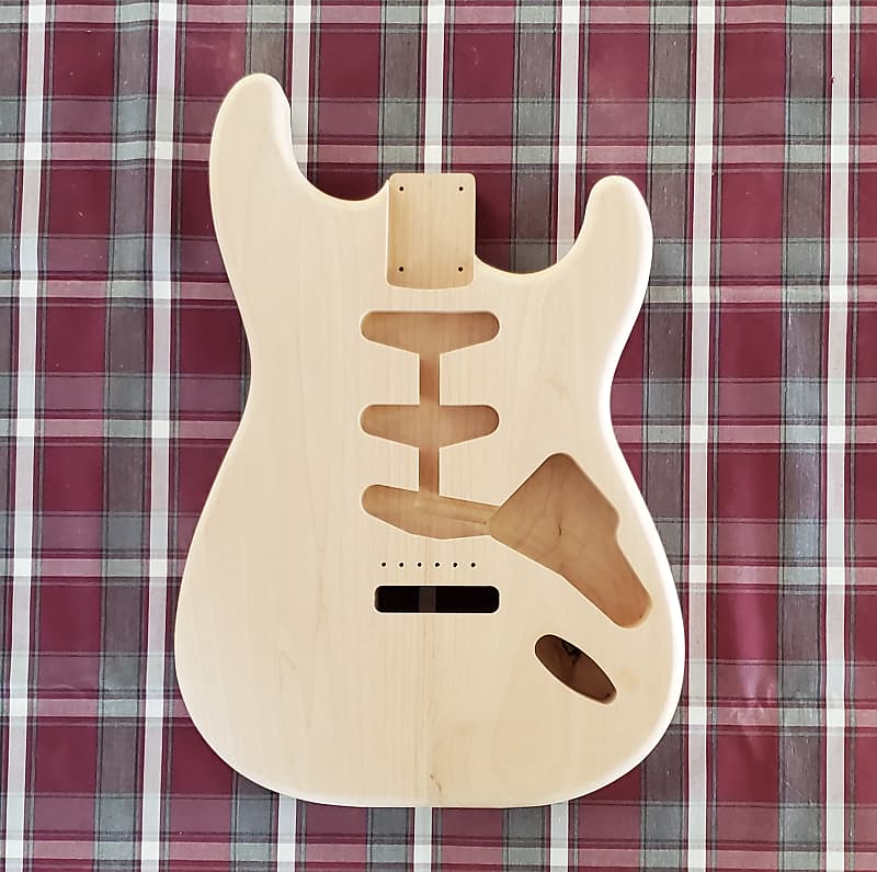Woodtech Routing 2 pc. Alder Stratocaster Body - Unfinished | Reverb