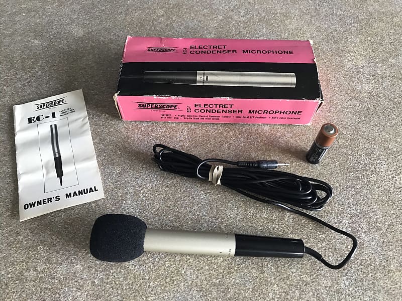 Vintage Superscope EC-1 Electret condenser microphone | Reverb