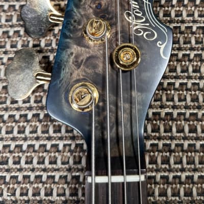 Momose Deep Ocean Blue Burst Bass Guitar 30th Anniversary | Reverb