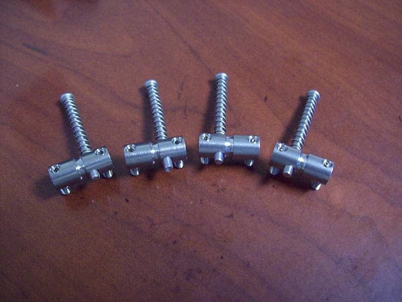 Bass Bridge Saddles (4) - SOLID TITANIUM | Reverb