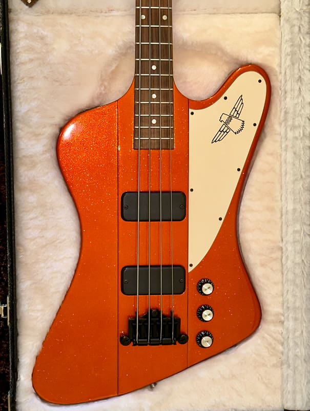 Gibson Thunderbird 2008 - Kandy Tangerine Orange Metallic | Reverb