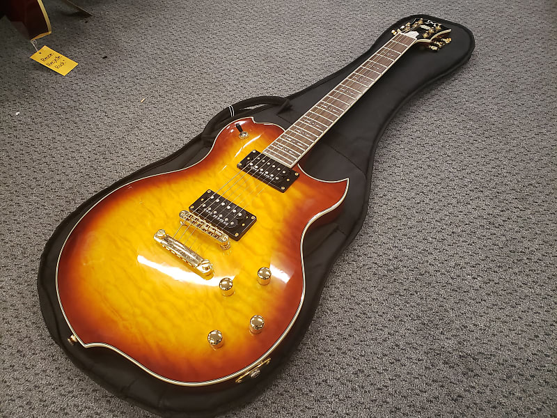 MINARIK LOTUS SUNBURST Electric Guitar w/ gig bag | Reverb