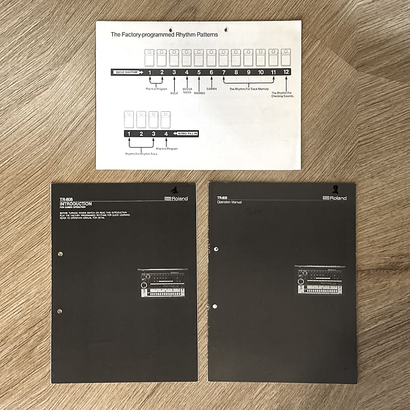 Roland TR-808 // Original Manual Set // User Manual, | Reverb Canada