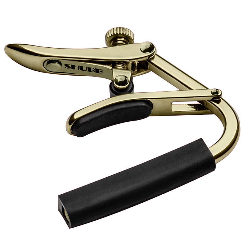 Shubb 'Capo Royale' Steel String Guitar Capo ~ Gold | Reverb