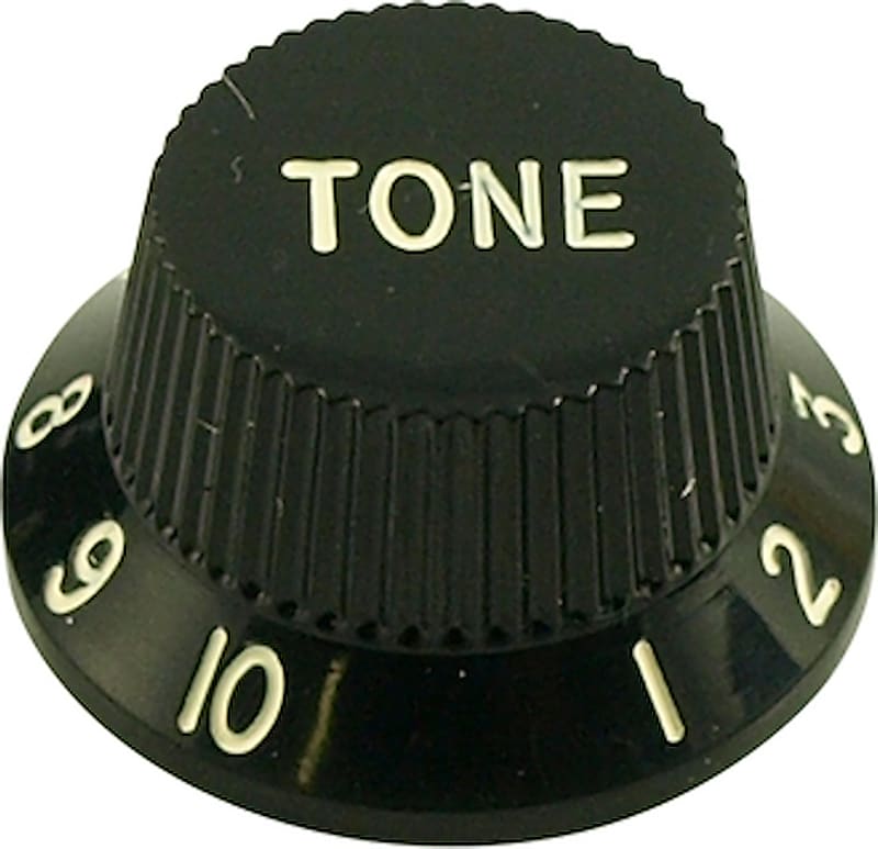 WD Stratocaster/UFO Style Knob Black Tone Only | Reverb