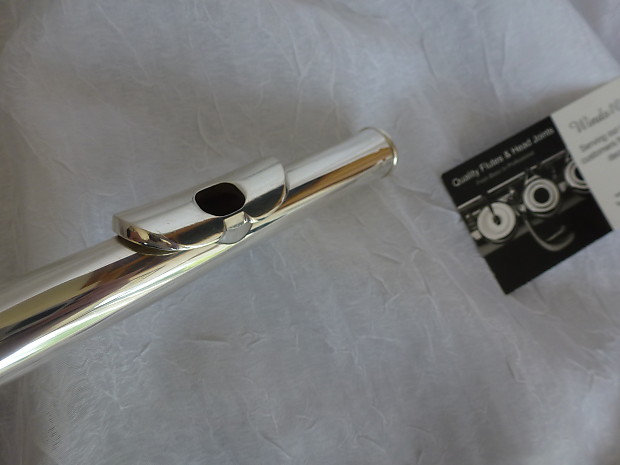 Goosman Sterling Silver Butterfly Flute head joint | Reverb Australia