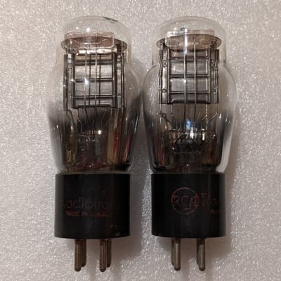 Type 45 Matched Pair Raytheon Tubes Strong Testing #45 TV7 | Reverb
