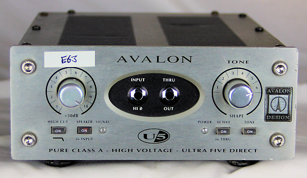 Avalon U5 Pure Class A - High Voltage - Ultra 5 Direct / DI | Reverb