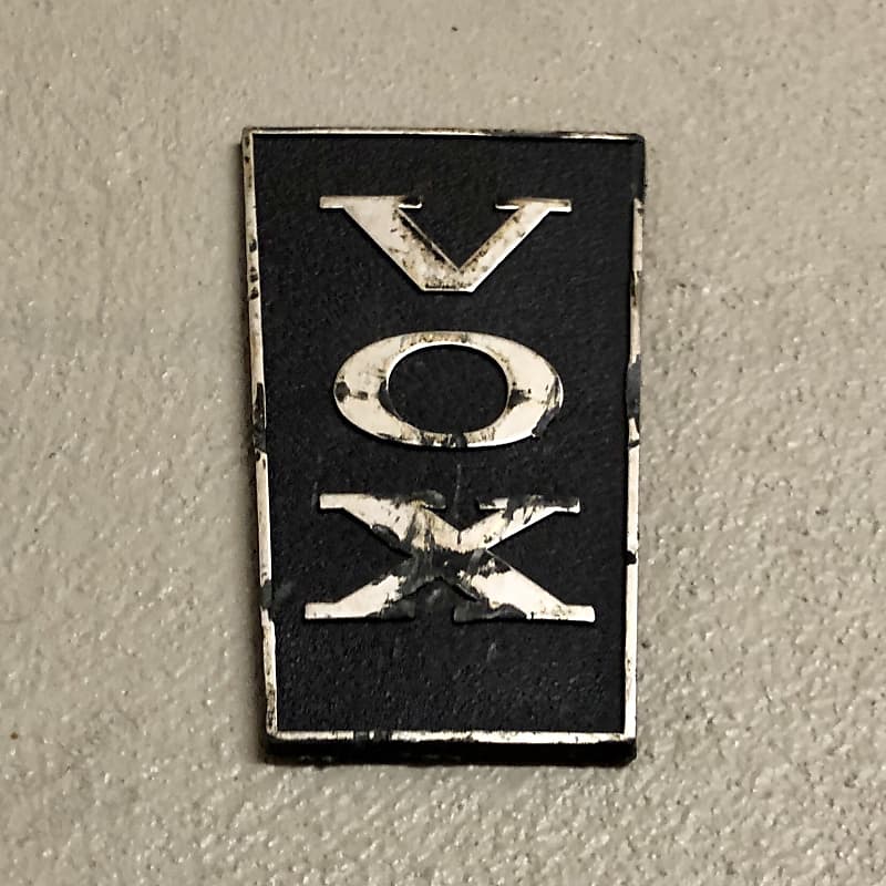 🎸 VOX LOGO / vintage original / 1969 / black/silver / | Reverb