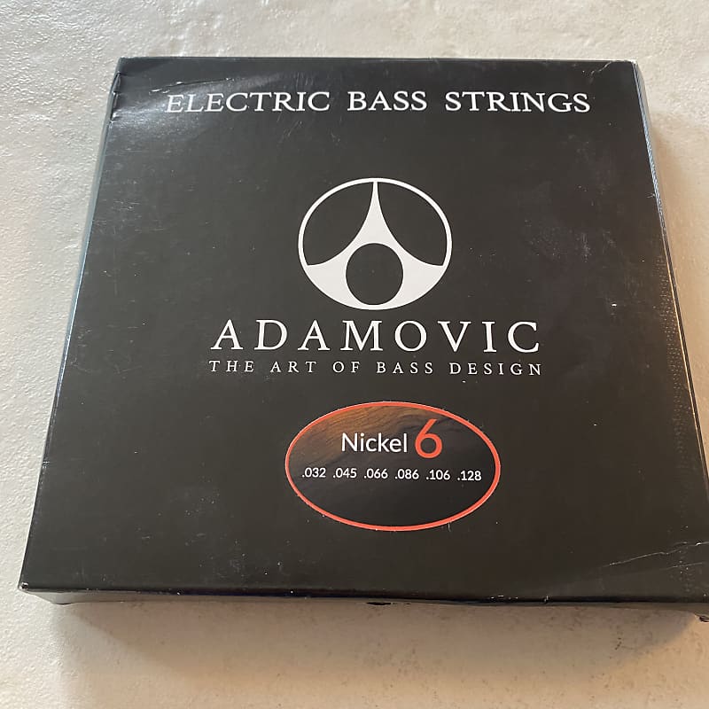 Adamovic Nickel Roundwound strings 2023- Six String Bass | Reverb
