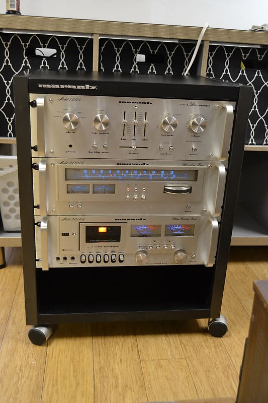 The Marantz Rack with 1090 Integrated Amplifier * 2100L Tuner | Reverb