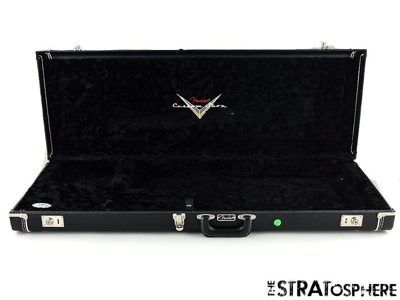 Fender Strat Tele Custom Shop Black Tolex HARDSHELL CASE | Reverb UK