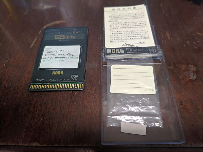 Korg MCR-02 Memory Card RAM 128kbits for DDD 1-5 Drum Machine | Reverb