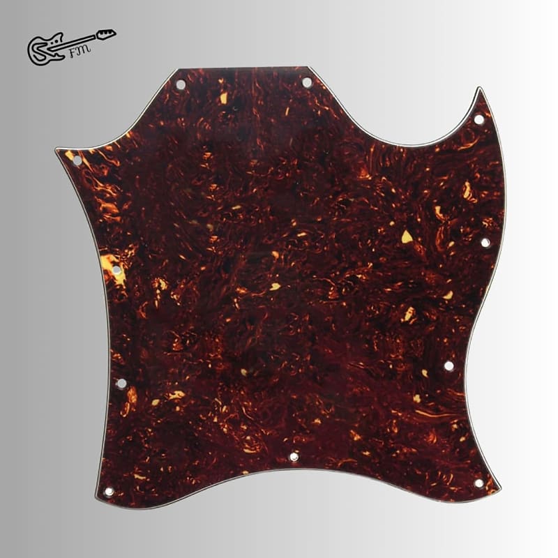 4 Ply Light Brown Tortoise Blank SG Style Pickguard | Reverb