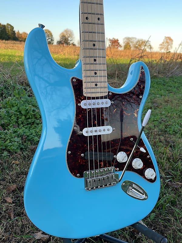 Stratocaster-Style K Douglas USA Partscaster, HSS, Maple | Reverb