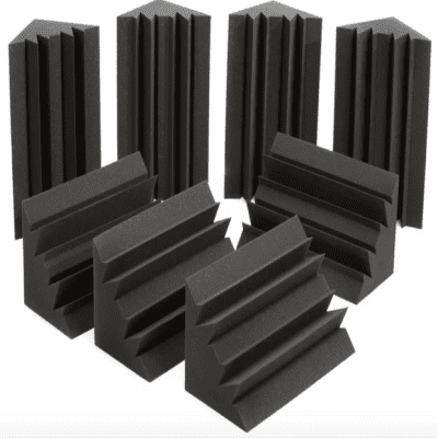 Acoustic Foam Bass Traps (8 Pack) Soundproof Fireproof Corner | Reverb