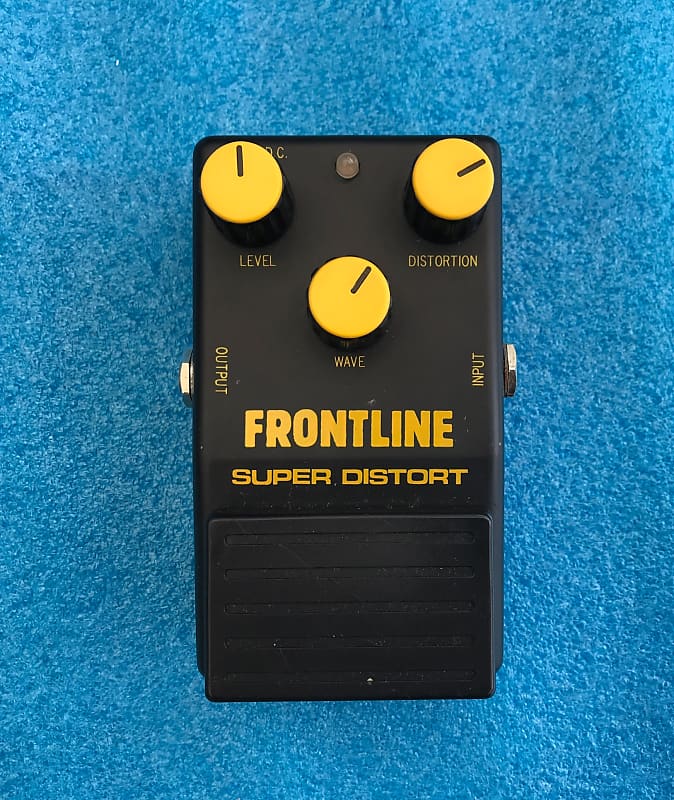 Frontline Super Distortion 1983 ish - Black/ yellow | Reverb