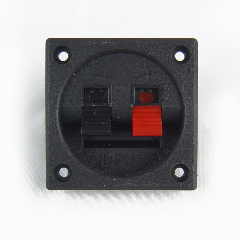 Audio Speaker Input Terminal Pair Wire Cable Connector Square | Reverb