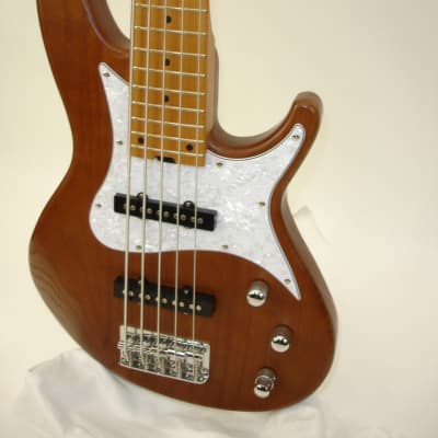 Harley Benton JJ-550P 5-String Jazz Bass Guitar, Natural | Reverb