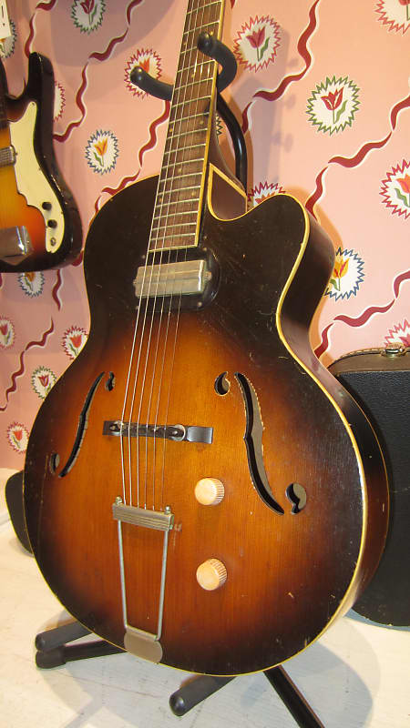 Silvertone H-61 Archtop With Gibson P-13 Pickup 1950s - | Reverb