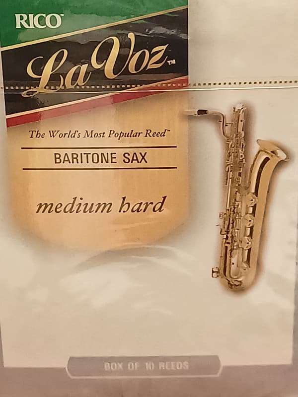 Rico La voz Bari Sax Reeds, Medium Hard, Box of 10 | Reverb