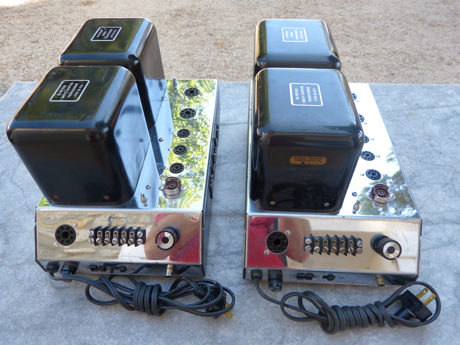 McIntosh MC40 40-Watt Mono Tube Power Amplifier Pair | Reverb