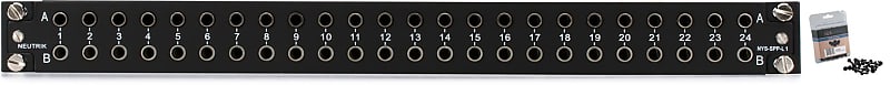 Neutrik NYS-SPP-L1 48-point 1/4" TRS Balanced Patchbay Bundle | Reverb