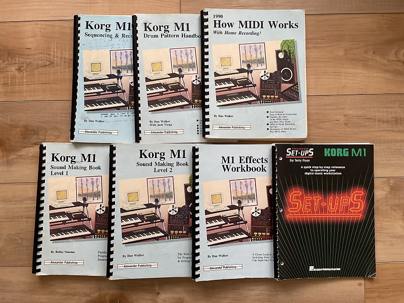 Various Korg M1 Sound Making and Sequencing Books | Reverb