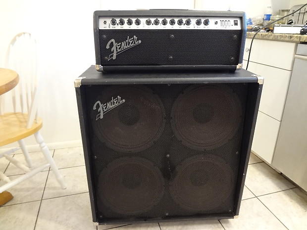 Fender Roc Pro 1000 Half Stack w/ three way pedal! Black | Reverb