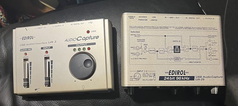 Edirol UA-25 and UA-3 - Silver | Reverb
