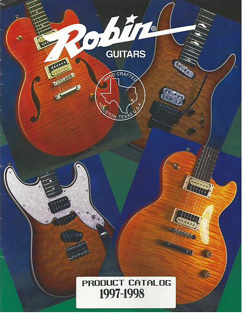 Robin Guitars- Product Catalog, 1997-1998 | Reverb