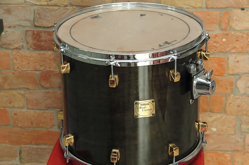 RARE Yamaha Maple Custom tom 15 black maple | Reverb