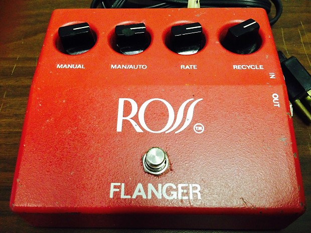 Ross Flanger Pedal Reticon SAD1024 Chip 1970s Red | Reverb