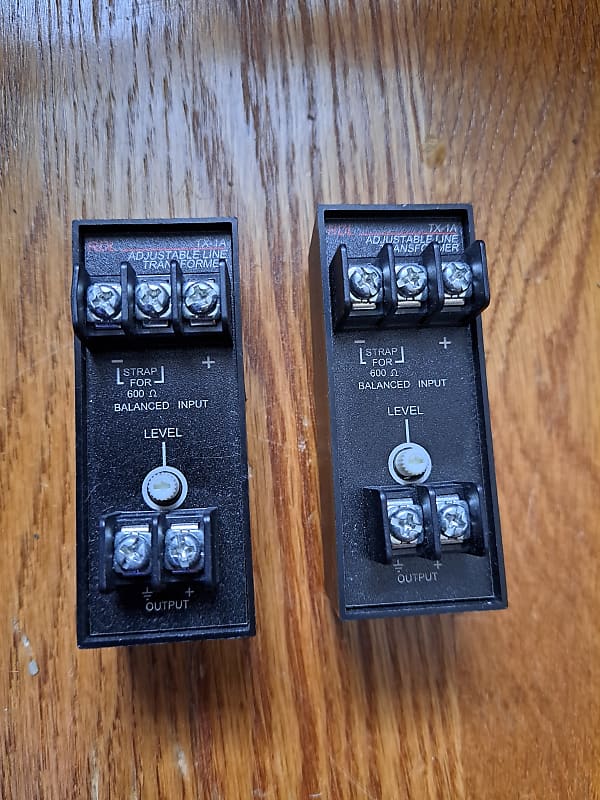 Two RDL TX-1A line isolators | Reverb